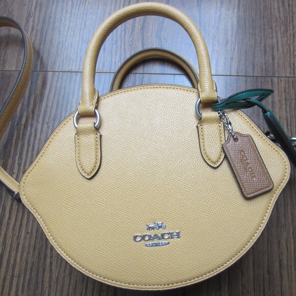 Coach | Bags | Coach Lemon Crossbody Bag In Silverhoneycomb | Poshmark